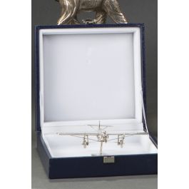 1038-Rohrbach R-VIII Roland Réplica en plata del primer avión de Iberia ...