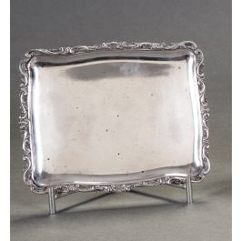 2264-Bandejita en plata francesa punzonada por Rudolphe Beunke (act. ca ...