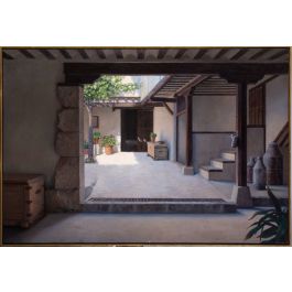 66-GUILLERMO MUÑOZ VERA (Concepción, Chile 1953) Patio de talleres ...