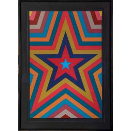 117-SOL LEWITT (Hartford 1928-Nueva York 2007) Five Pointed Star with ...