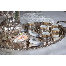 885-Exclusivo juego de café en porcelana de Limoges. Con marcas ...