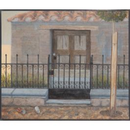 72-FLORENCIO GALINDO (Adanero 1947-Ávila 2016) “Entrada a casa” Óleo ...