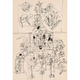 2054-JUAN GIRALT (Madrid 1940-2007) Sin título"". 1975 Tinta sobre ...