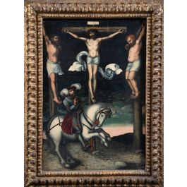 1060-TALLER DE LUCAS CRANACH EL VIEJO (Cranach, 1472-Weimar, 1553) Hacia 1538 “La crucifixión ...