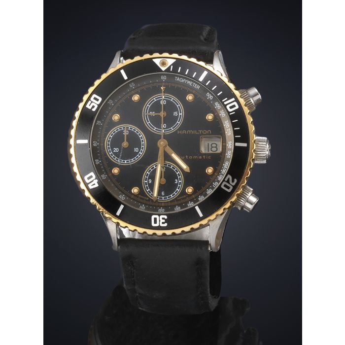 814-HAMILTON LANCASTER. CHRONOGRAPHE. REF HTC 0049. CAJA EN ACERO ...