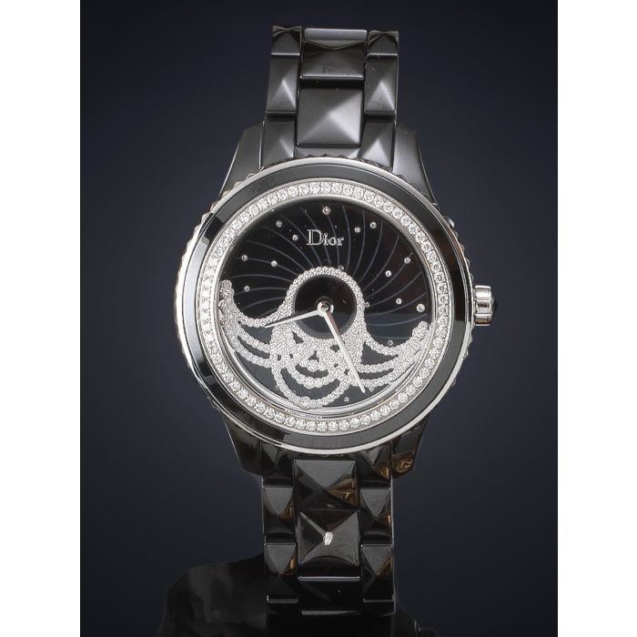 862-DIOR MODELO VIII. RELOJ DE PULSERA PARA SEÑORA. CAJA Y BRAZALETE EN ...