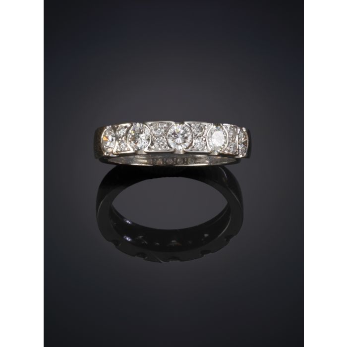 715-CINQUILLO DE BRILLANTES CON UN PESO TOTAL DE 0.50CT. APROX. CALIDAD ...