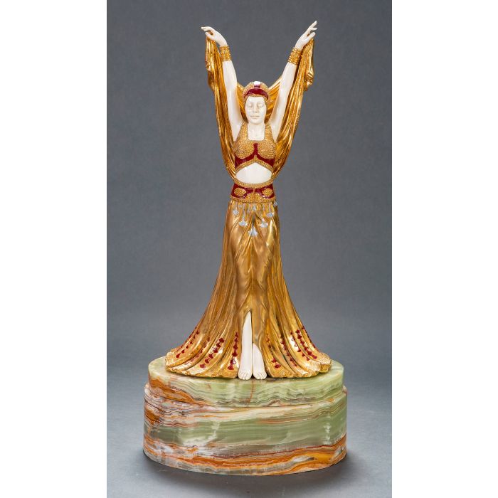 452-SIGUIENDO MODELOS DE DIMITRI CHIPARUS (1886-1947) Salomé Escultura ...