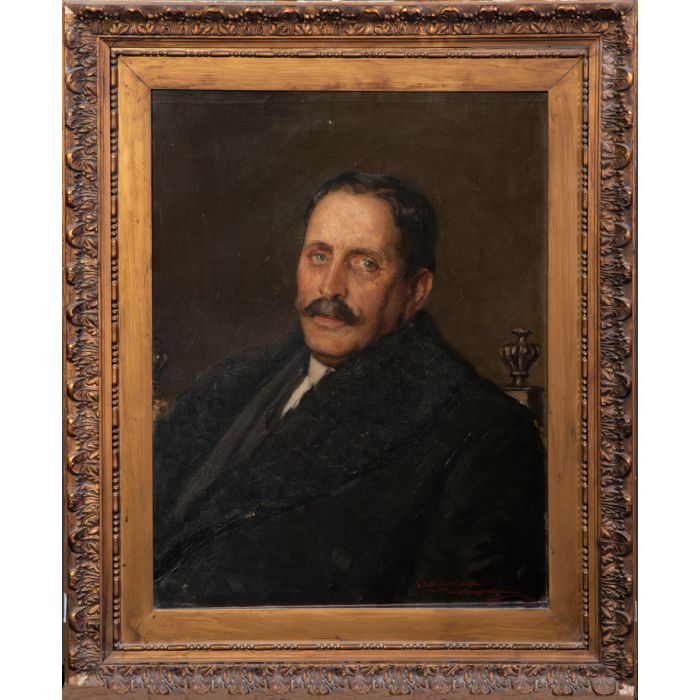 344-JOSÉ MORENO CARBONERO (1858-1942) 1913 "Retrato de Ventura Gabalda ...