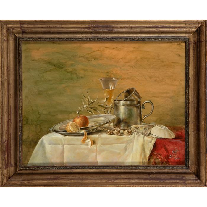 501-ALEXANDRE MOROZOV ( 1835-1904) 1987 Bodegón" Óleo sobre táblex ...