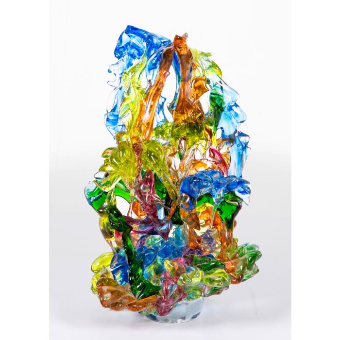 133 A-RENÉ ROUBICEK (1922-2018) Coral". c. 1969 Vidrio soplado y ...